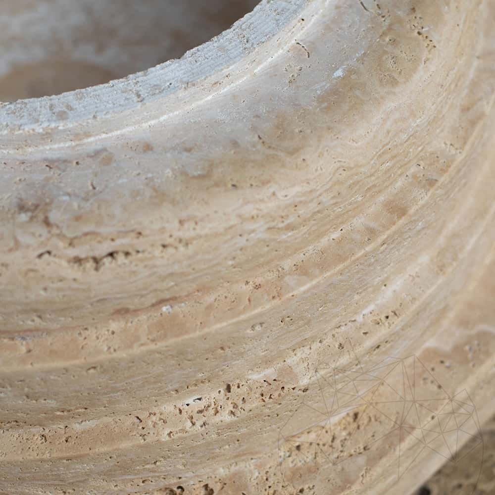 Romano Classic Travertine Modular Column Base 60 x 60 x 20 cm ...