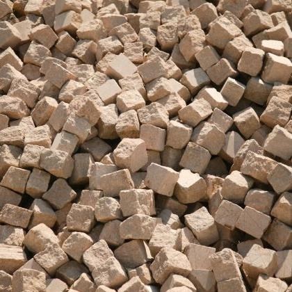 Rosso Italia (Porphyry) Riven Andesite Cobblestone, 10 x 10 x 5 cm ...