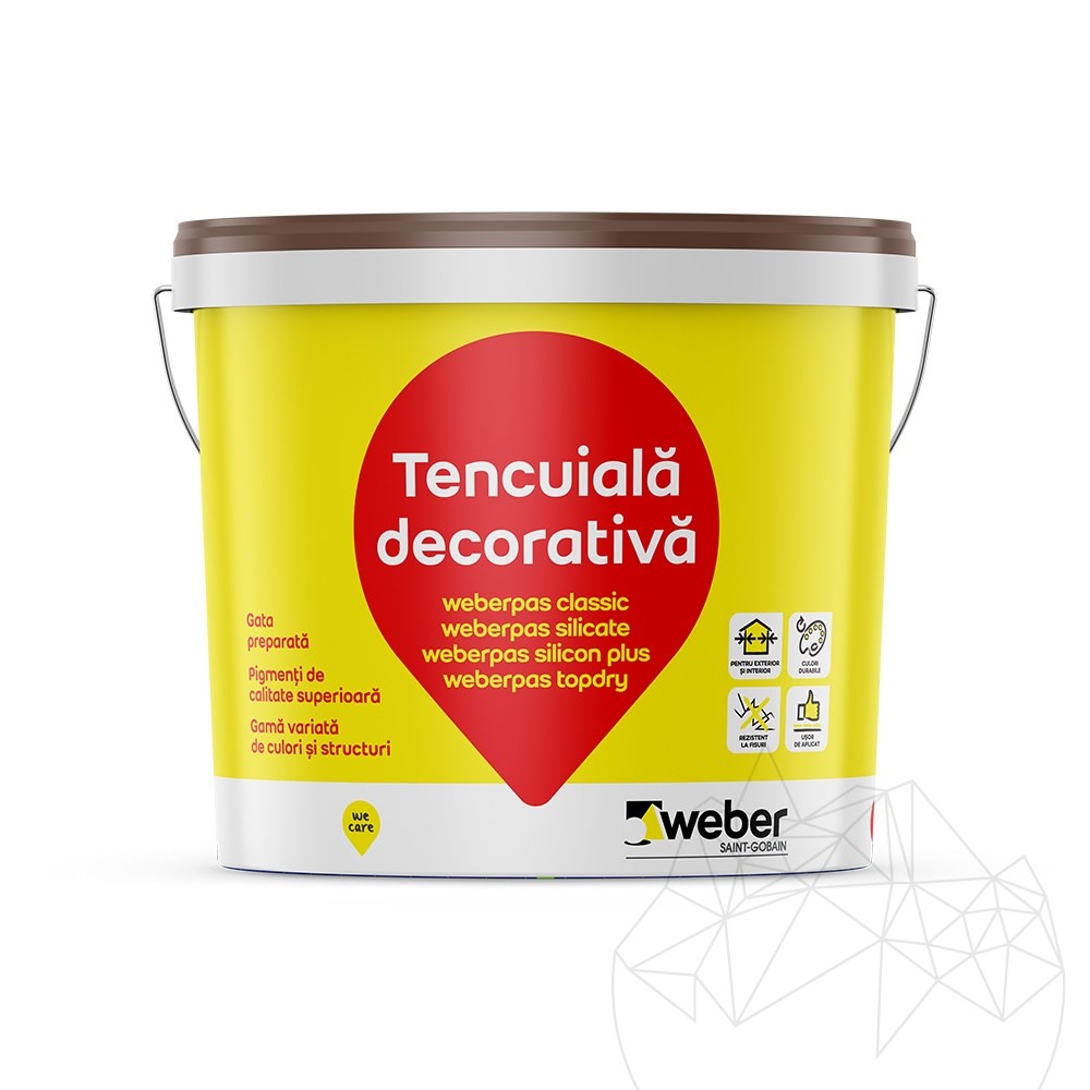 Weber Pas Topdry 25 Kg - Ultra permeable decorative plaster - Group C ...