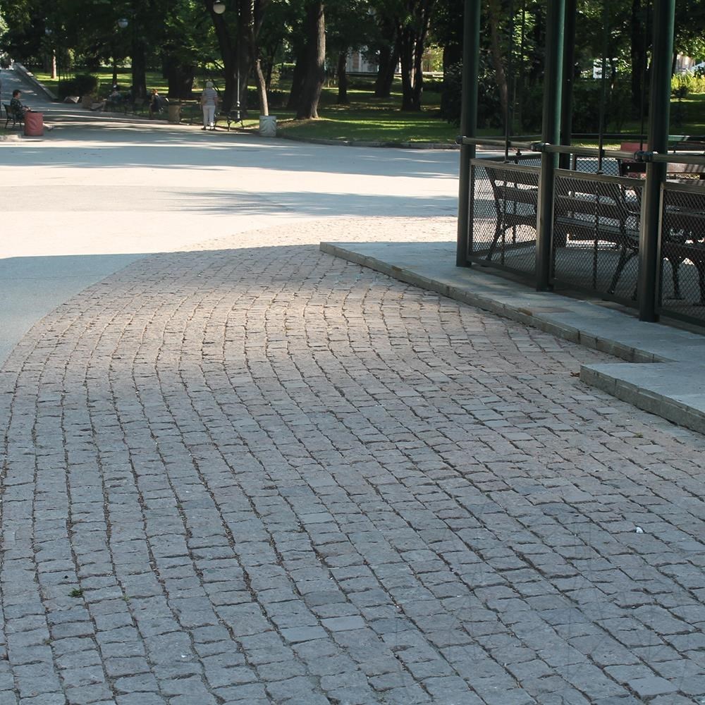 Rosso Italia (Porphyry) Riven Andesite Cobblestone, 10 x 10 x 5 cm ...